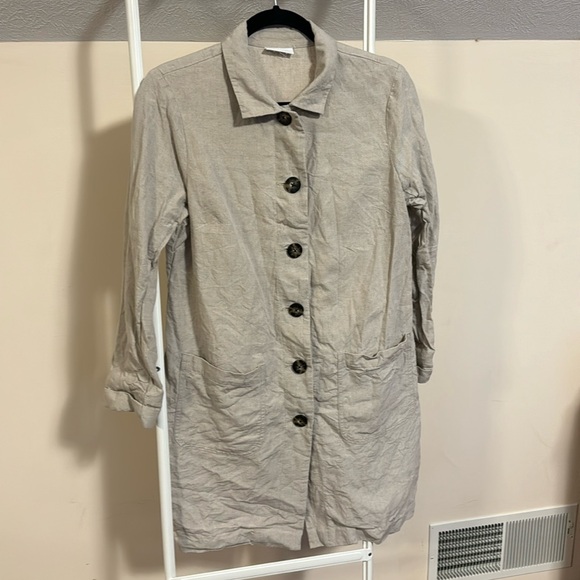 J. Jill | Jackets & Coats | J Jill Love Linen Long Jacket | Poshmark